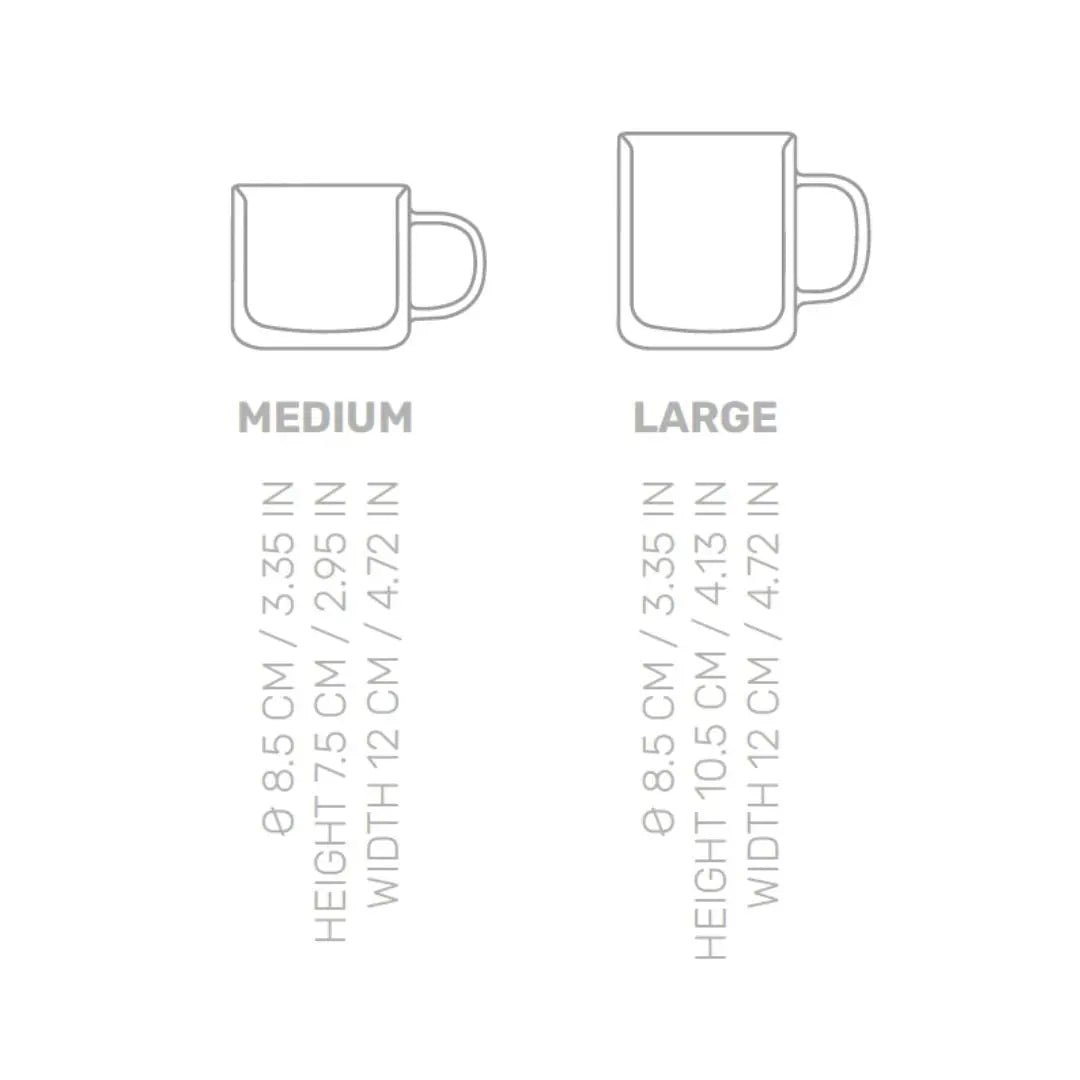 Double Wall Glass Coffee Mugs – Cubo Double-Wall Cups Set | Cloudnola