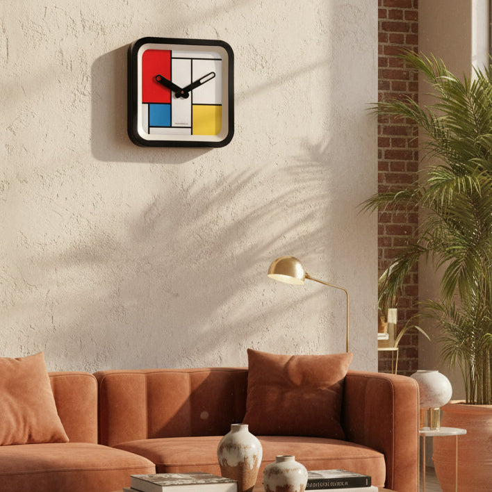 Mondrian Clock – Mondrian Indoor/Outdoor Clock | Cloudnola