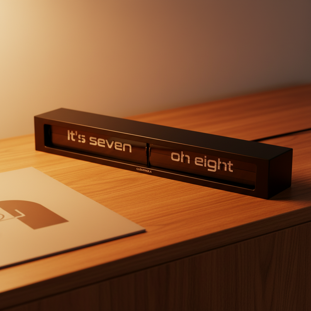 Flip Clock – Modern Split-Flap Clocks for Desk & Wall | Cloudnola